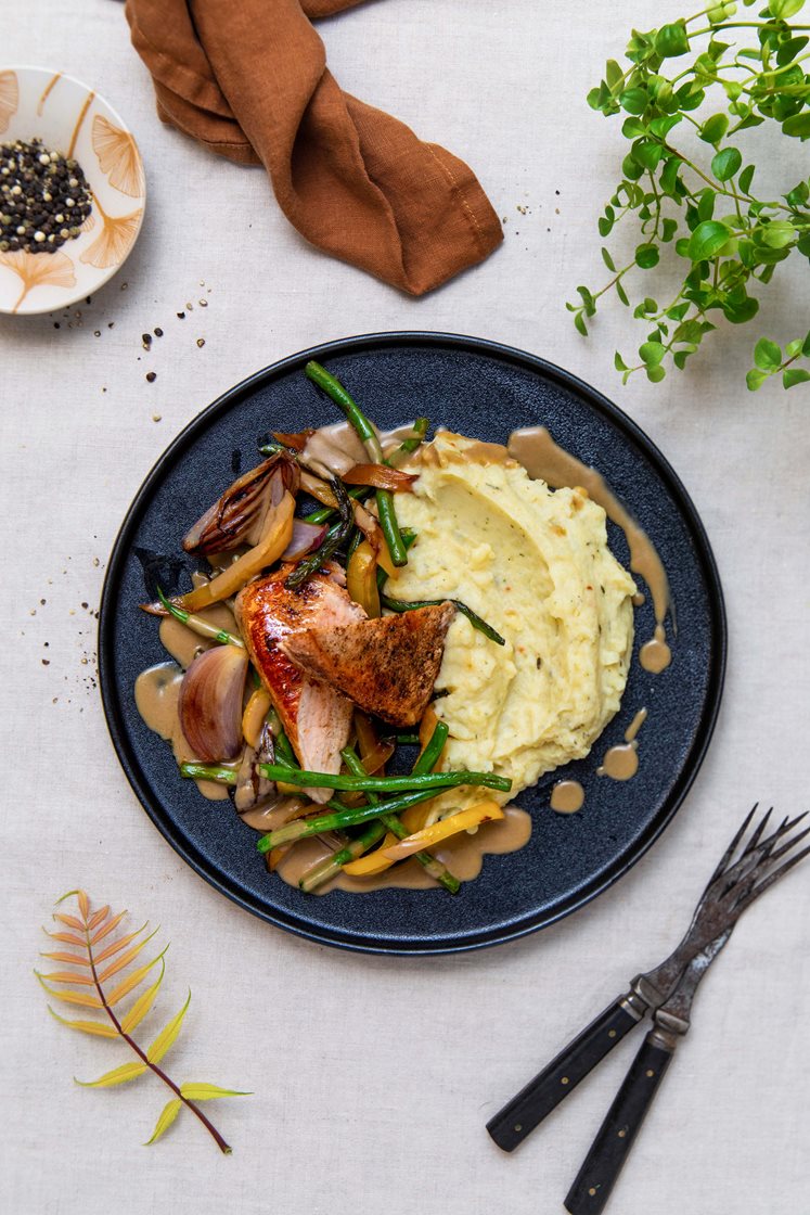 Hvitløksmarinert svinebiff - Oppskrift - Godtlevert